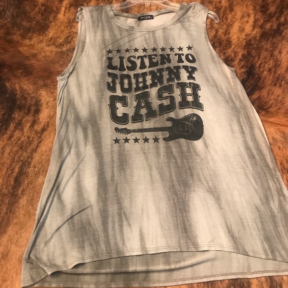 Tops | Johnny Cash Tank Size Is Large | Poshmark